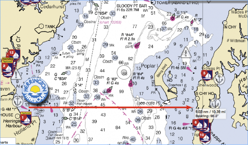 Tilghman Island Anchorages - Herrington Harbour Marinas